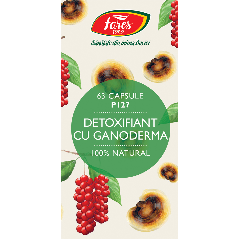 Detoxifiant cu Ganoderma, 60 comprimate, Fares : Bebe Tei