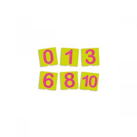 Joc Senzorial Tactil cu numere pentru Pre-scriere, 3+ ani, : Bebe Tei