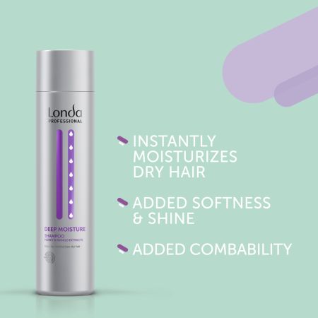 Sampon hidratant pentru par uscat Deep Moisture, 250 ml, Lo : Bebe Tei