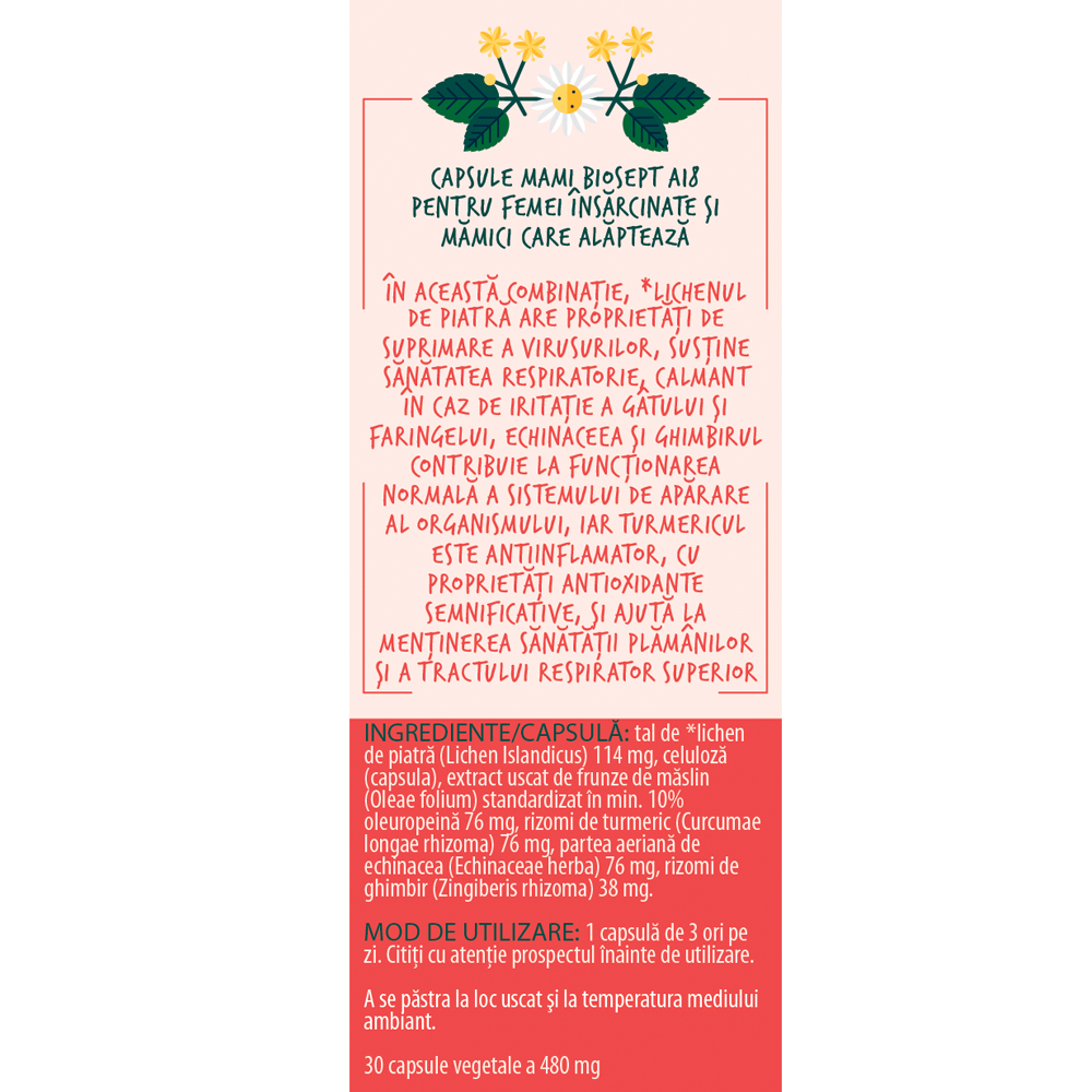 Biosept Mami si bebe, 30 capsule, Fares : Bebe Tei