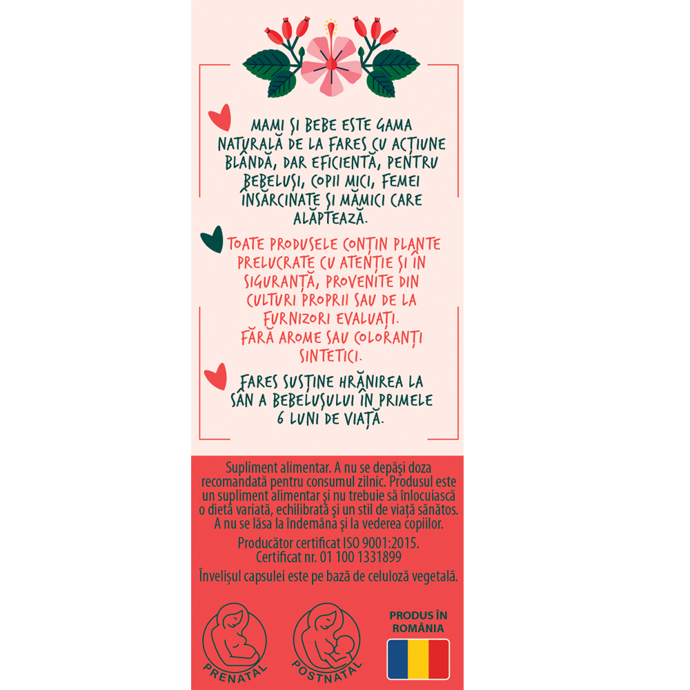 Biosept Mami si bebe, 30 capsule, Fares : Bebe Tei