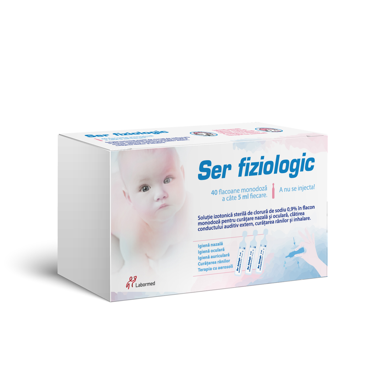Ser fiziologic, 40 x 5 ml, Labormed : Bebe Tei