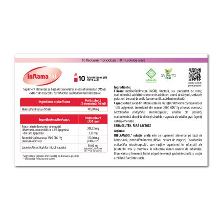 Inflamasol, 10 fiole x 10 ml, Dr Phyto : Bebe Tei