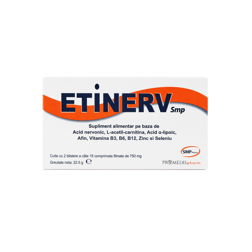 Etinerv, 750 mg, 30 comprimate, SMP Pharma : Bebe Tei