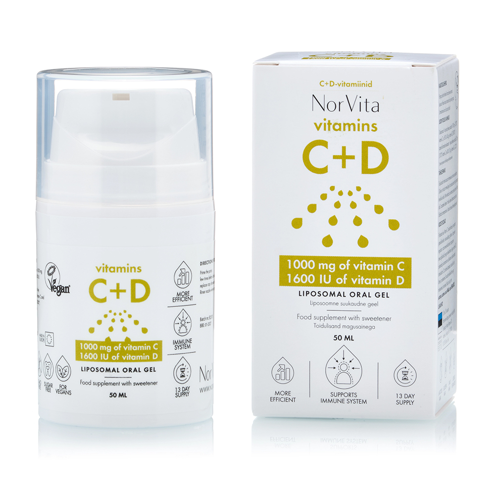 Gel Lipozomal cu Vitamina C 1000mg + Vitamina D, 50 ml, Nor : Bebe Tei