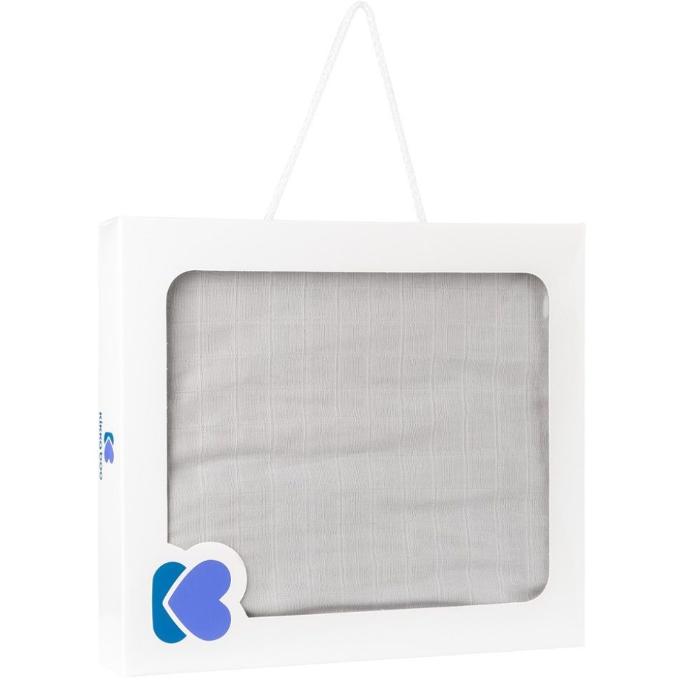 Paturica din muselina, 120x120 cm, Grey, Kikka Boo : Bebe Tei
