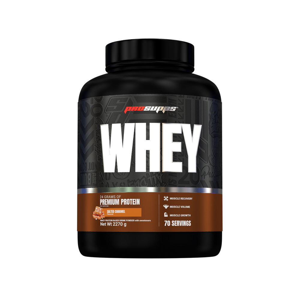 Proteina din zer Whey, Salted Caramel, 2270 g, Prosupps : Bebe Tei