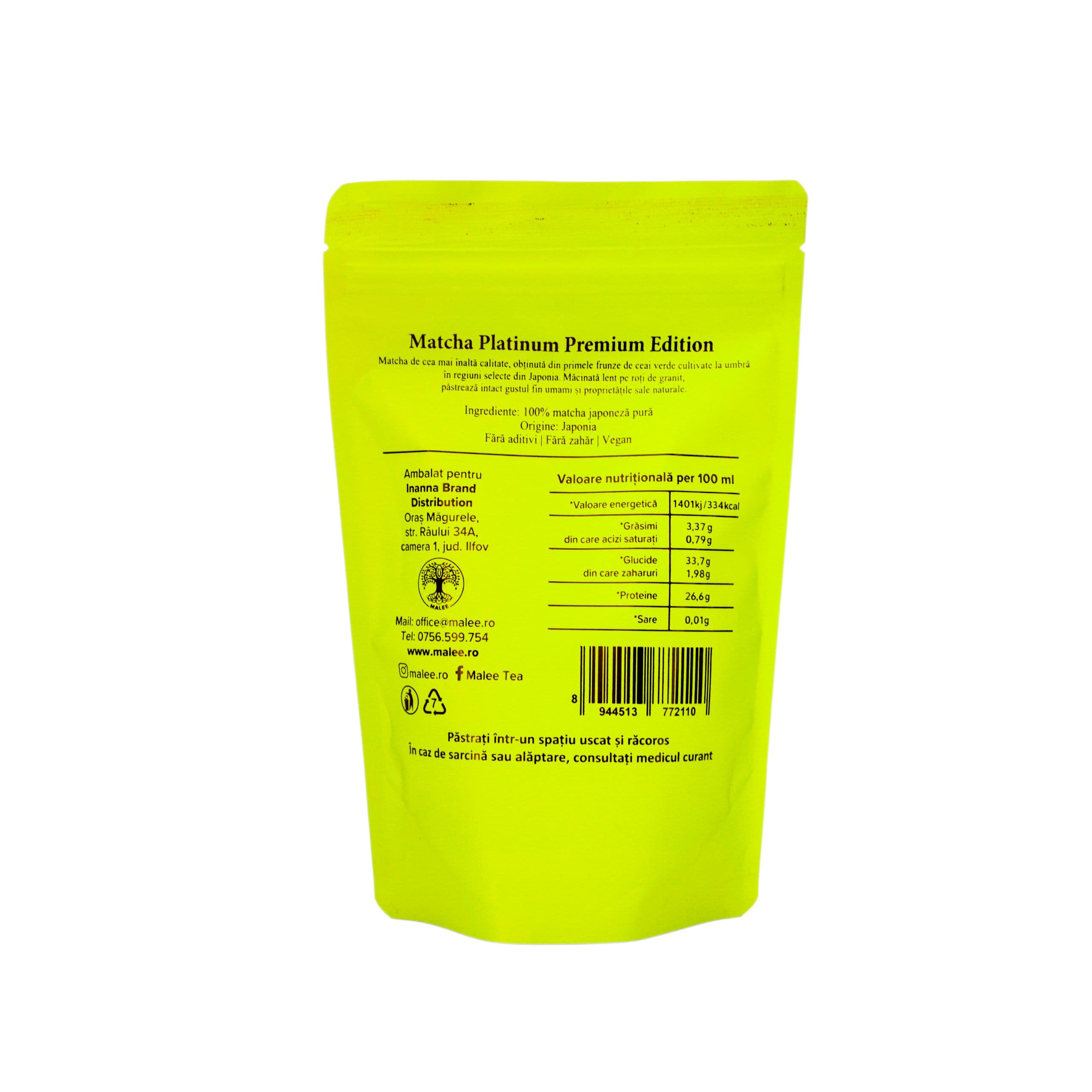 Matcha Japan Platinum Premium Edition, 50 g, Malee : Bebe Tei