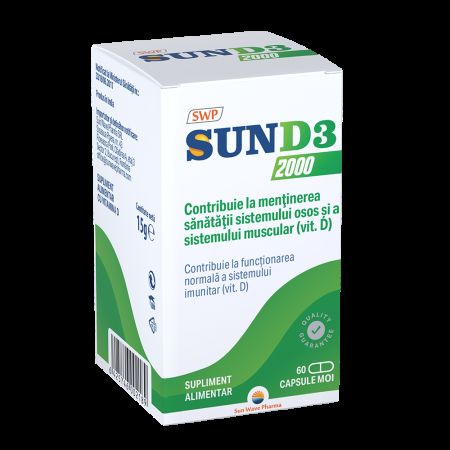 Sun-D3, 60 capsule moi, Sun Wave Pharma : Bebe Tei