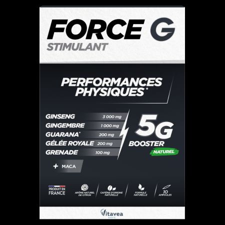 Force G Stimulant, 10 fiole buvabile, Vitavea Sante : Bebe Tei