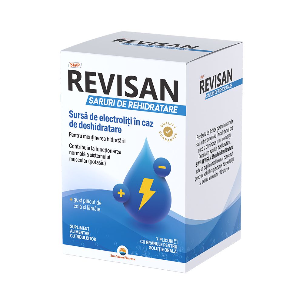 Saruri de rehidratare Revisan, 7 plicuri, Sun Wave Pharma : Bebe Tei