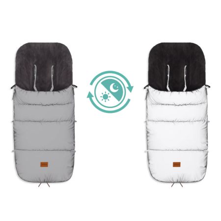 Sac de iarna reflectorizant, 100x55 cm, Silver, Kindley Ref : Bebe Tei