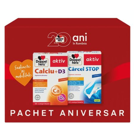 Pachet Calciu + D3 Aktiv si Carcel Stop, 2 x 30 comprimate, : Bebe Tei