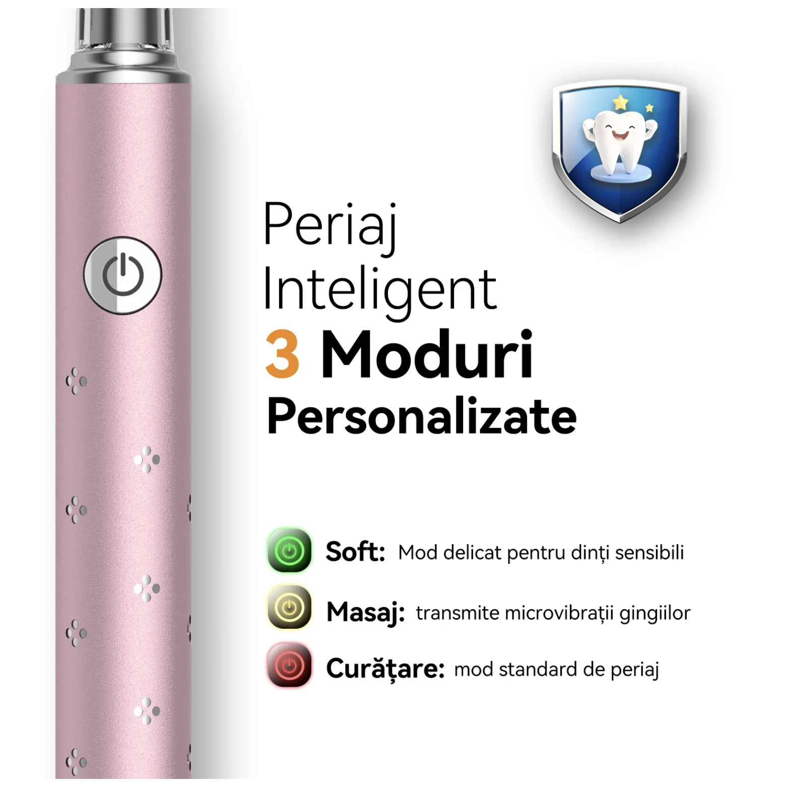 Periuta de dinti electrica pentru adulti + 6 capete de reze : Bebe Tei