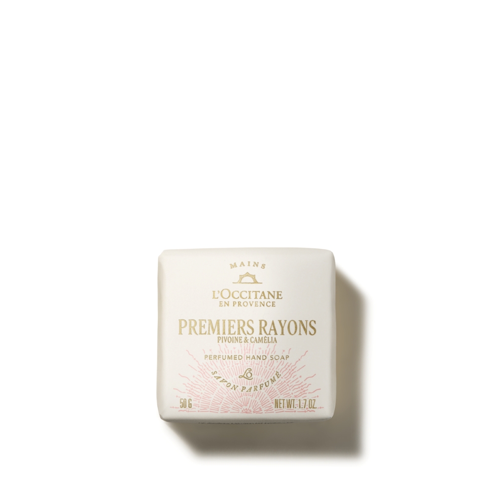 Sapun solid de maini parfumat Premiers Rayons Rose, 50 g, L : Bebe Tei