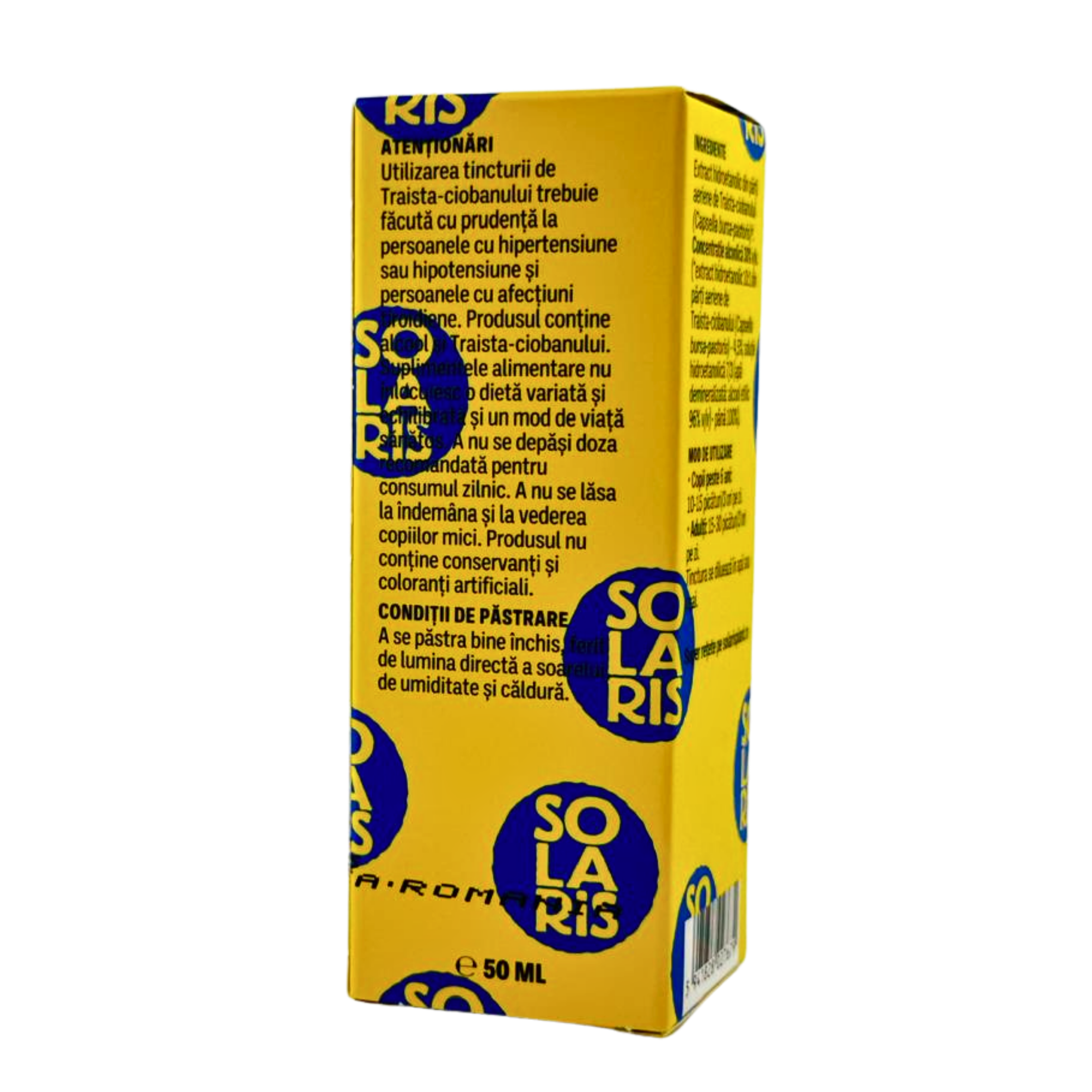 Tinctura Traista Ciobanului, 50 ml, Solaris : Bebe Tei