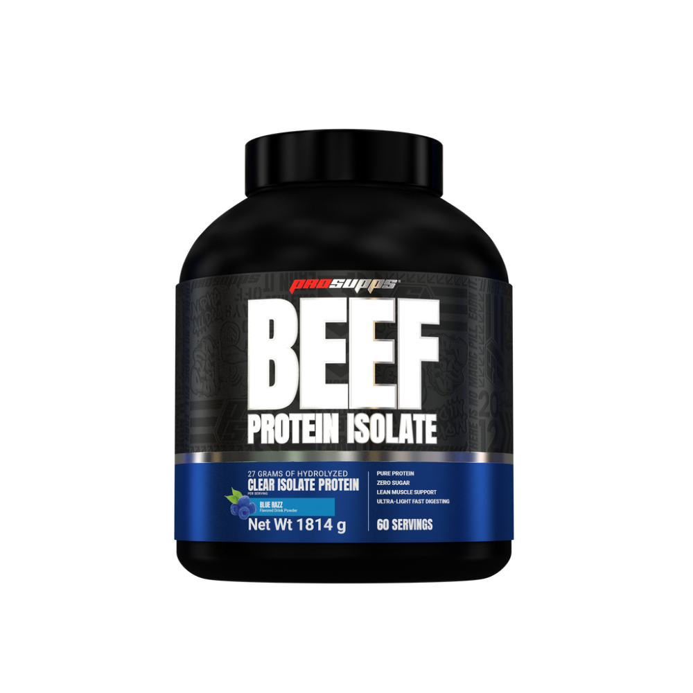 Izolat proteic din carne de vita, Blue Razz, 1814 g, Prosup : Bebe Tei