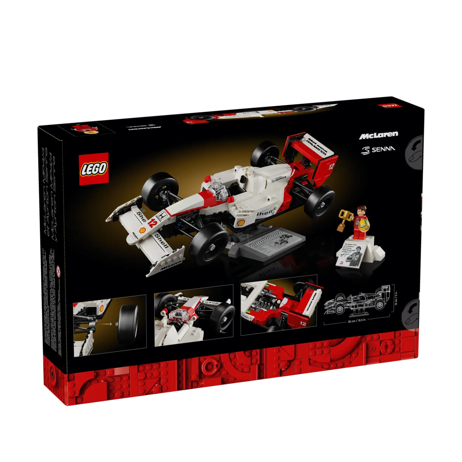 McLaren MP4/4 si Ayrton Senna, 18 ani+, 10330, Lego Icons : Bebe Tei