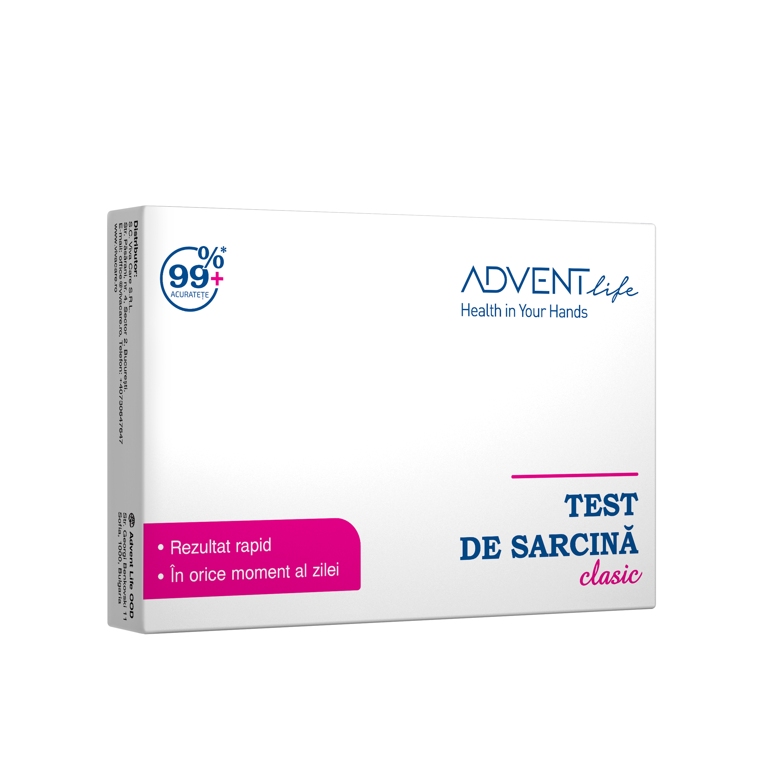 Test de sarcina clasic, 1 bucata, Advent Life : Bebe Tei