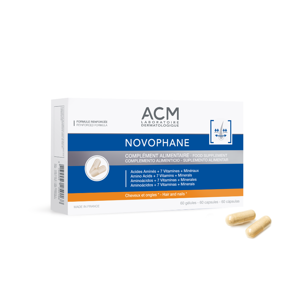 Capsule pentru par si unghii Novophane, 60 capsule, ACM : Bebe Tei