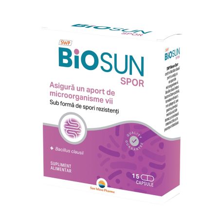 Fisa produs Biosun Spor, 15 capsule, Sun Wave Pharma : Bebe Tei