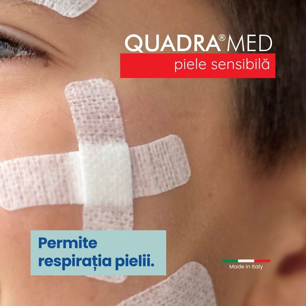 Plasturi piele sensibila Quadra Med, 2 marimi, 20 bucati, M : Bebe Tei