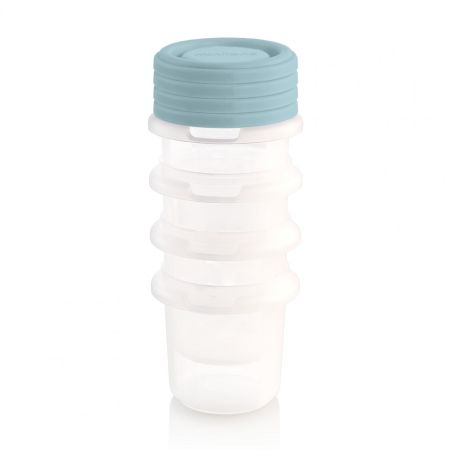 Set 4 recipiente ermetice gradate Terra Ocean, 250 ml, Mini : Bebe Tei