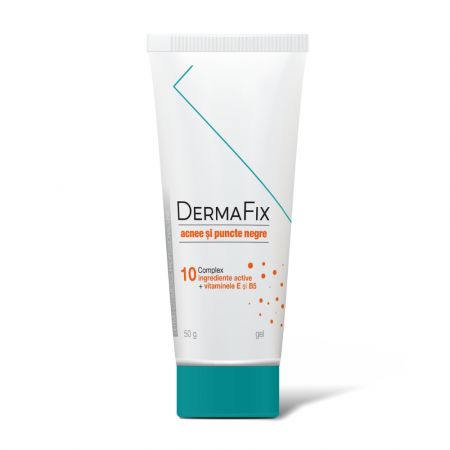 Gel pentru acnee si puncte negre DermaFix, 50 g, Pharmageni : Bebe Tei