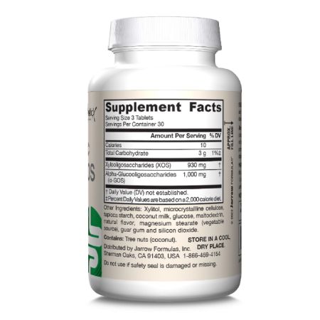 Prebiotic XOS+α-GOS Jarrow Formulas, 90 capsule masticabil : Bebe Tei