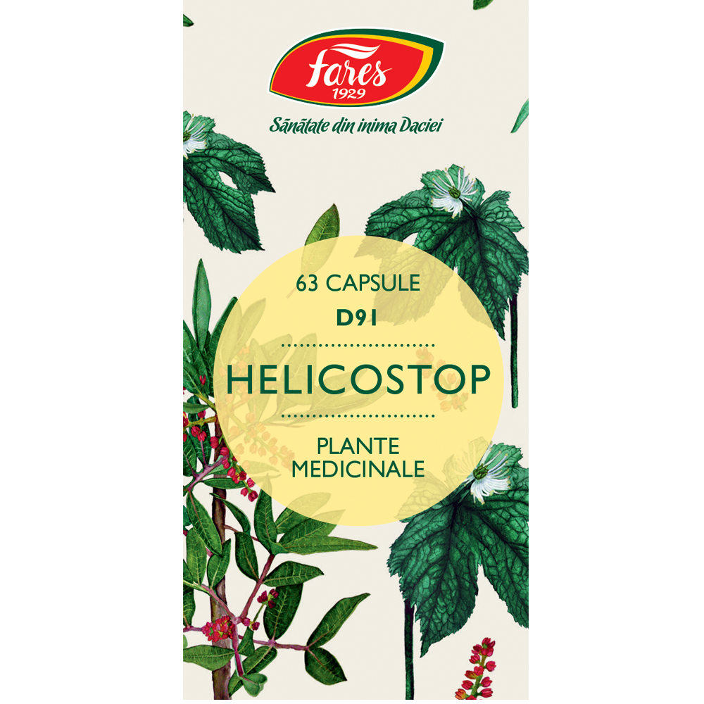 Helicostop D91, 60 comprimate, Fares : Bebe Tei