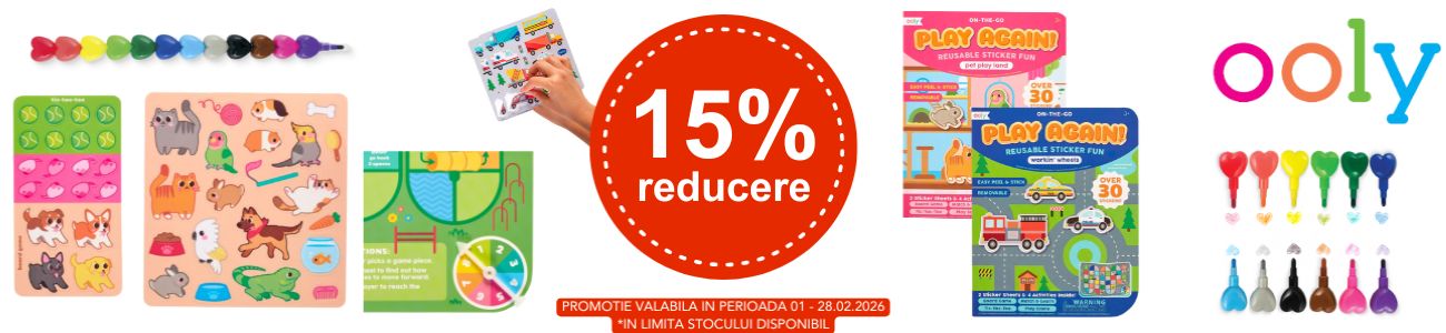 Promotie cu 15% reducere la Ooly : Bebe Tei