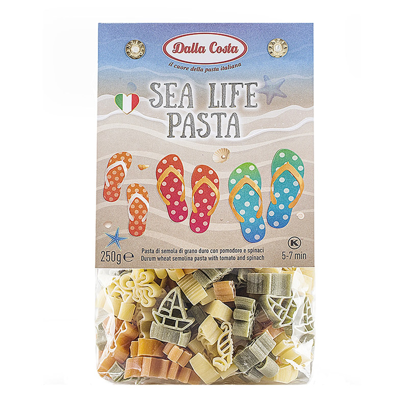 Paste din grau dur tricolore Sea Life, 250 g, Dalla Costa : Bebe Tei